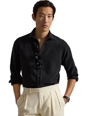 Polo Ralph Lauren Classic Fit Linen Shirt - Black