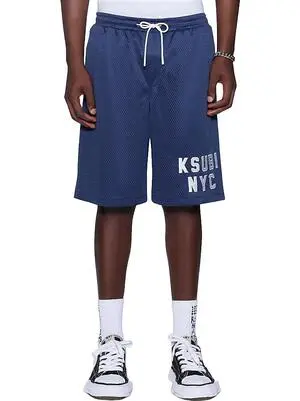 Ksubi K Lock 9.5" Nyc Mesh Roll Shorts - Navy
