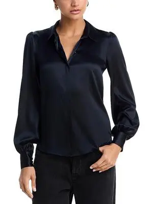 Generation Love Maxwell Silk Blend Blouse - Black