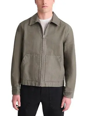 Madewell Service Jacket In Reverse Sateen - Surplus