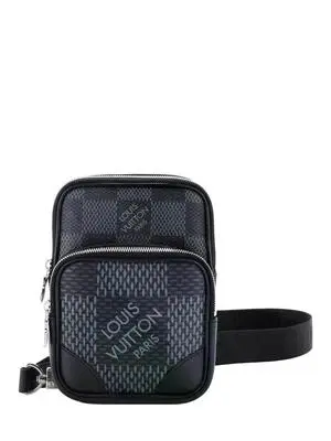 LOUIS VUITTON Amazone Sling Bag Limited Edition Damier Graphite 3d - Black