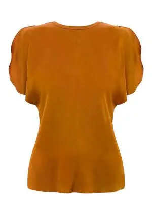 Victoria Beckham Draped-sleeve Top - Orange