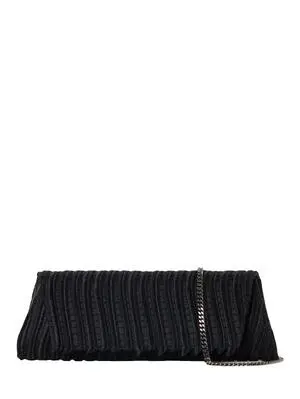AKRIS Anouk Ladder Stitch Lace Clutch