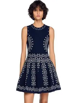 zara knit dress with organza sleeves ZARA. Knitted dress with puffed sleeves Ts – Hibuy market main image 0