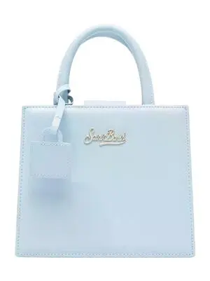 MC2 SAINT BARTH Leather Rectangle Top-handle Bag - Blue