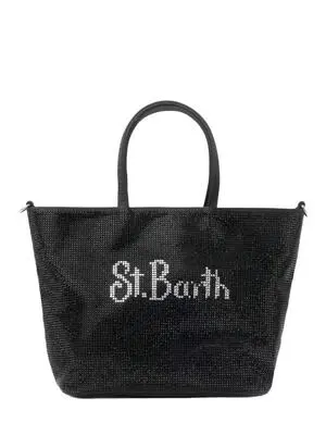MC2 SAINT BARTH Strass Rhinestone-embellished Mini Bag - Black