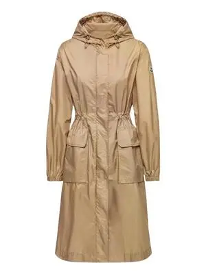 Moncler Hiengos Hooded Drawstring Parka - Neutrals