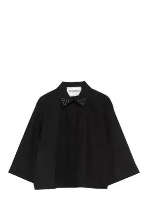 Iceberg Eyelet-collar Shirt - Black