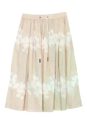Iceberg Floral Print Skirt - Neutrals