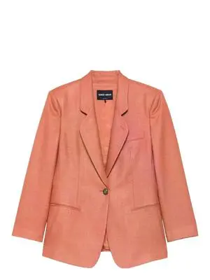 Giorgio Armani Single-breasted Blazer - Orange