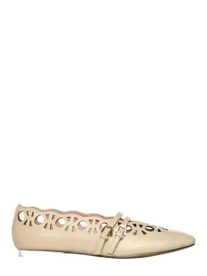 COCCINELLE Risako Cut-out Ballet Flats - Neutrals