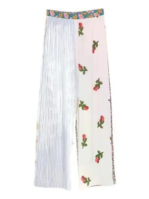 Moschino Floral-print Palazzo Pants - Pink