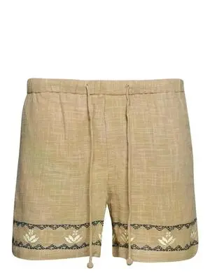 BAZISZT Drawstring-fastening Shorts - Neutrals