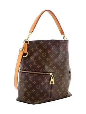 LOUIS VUITTON Melie Handbag Monogram Canvas Hobo Bag - Brown