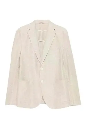 CIRCOLO 1901 Button Linen Jacket - Neutrals