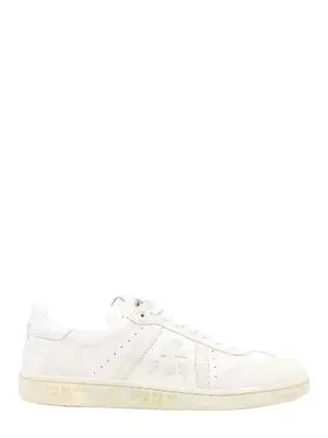 Premiata Perforated Leather Sneakers - Neutrals