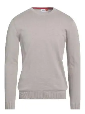 FERRE' Knitted Cotton Sweater - Grey