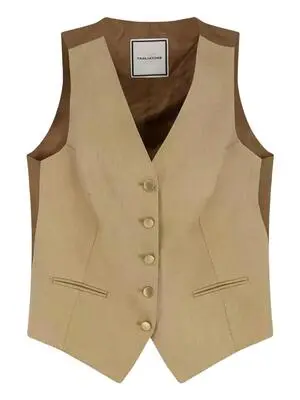 Tagliatore Button-Front Waistcoat Neutrals