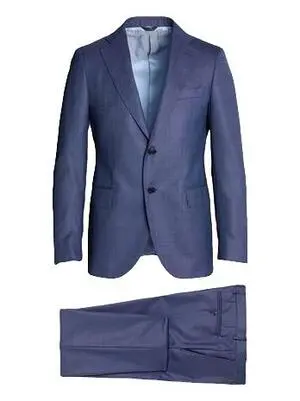 TOMBOLINI Suit Size Wool, Polyester, Elastane - Blue