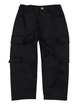 Versace Cotton Gabardine Pants - Navy