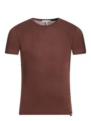 Rag & Bone T-shirt Size Cotton, Modal, Elastane - Brown