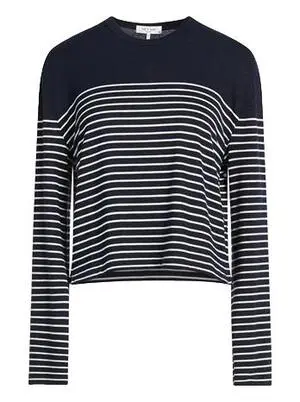Rag & Bone Knitted Striped Sweater - Navy