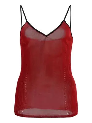 HIGH SPORT Tyler Knit Camisole Top - Red