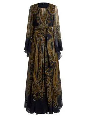 Etro V-neck Maxi Dress - Multi