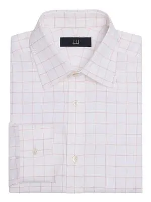 Dunhill Cotton Check Shirt - Orange