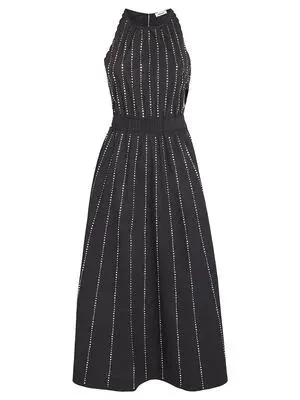 Sandro Embellished Maxi Dress - Black