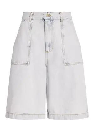 Sandro Denim Bermuda Shorts - Blue