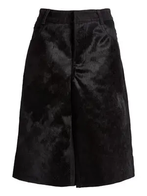 Christopher Esber Elson Haircalf Denim Shorts - Black