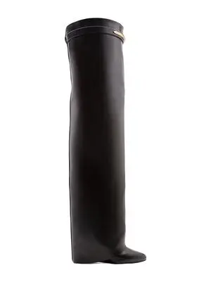 Givenchy 90mm Shark Pinch Over-the-knee Boots - Black