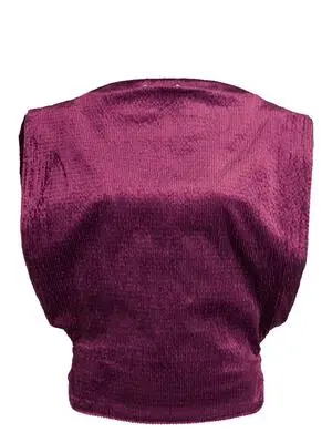 Christopher Esber Banyan Cotton-blend Top - Purple