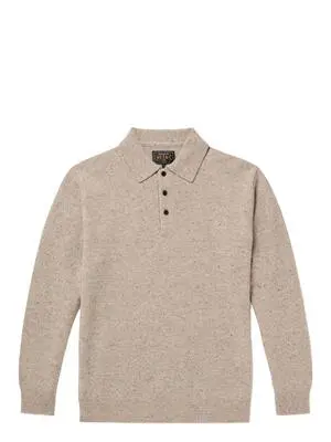 BEAMS Wool Polo Shirt - Neutrals
