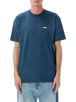 Obey Watching T-shirt - Blue