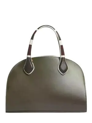 Marni Leather Overlap Handbag - Green
