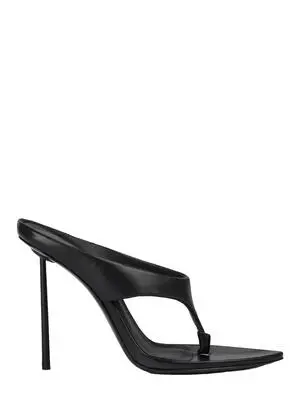 LE SILLA Gisele Leather Sandals - Black