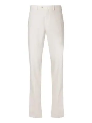 Loro Piana Carlo Cotton-blend Straight Pants - White