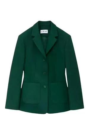Loewe Wool Blazer - Green