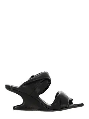 Rick Owens Twisted Cantilever Sandals - Black