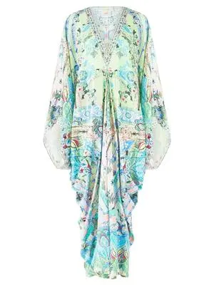 Camilla Floral-pattern Maxi Dress - Green