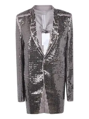 Rick Owens Concordian' Embroidered Jacket - Gray