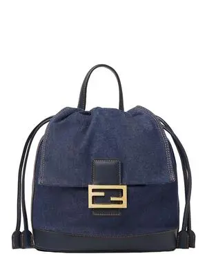 Fendi Ff Clasp Backpack - Blue