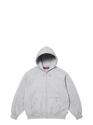 Supreme Cut Out Zip Up Hooded Sweatshirt - Grey