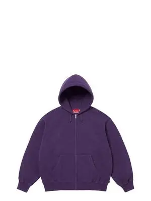Supreme Cut Out Zip Up Hooded Sweatshirt - Purple
