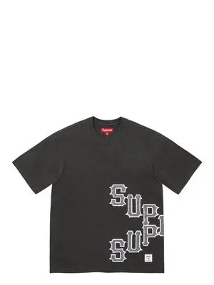 Supreme Cracked Spellout Short-Sleeve Top Black