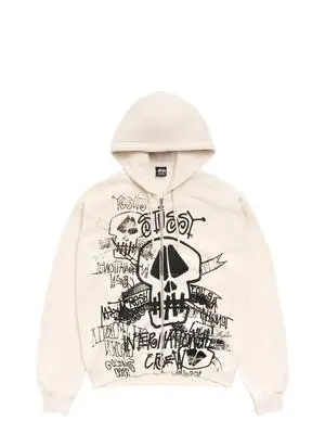 Supreme Skulls Zip Up Hoodie - White | Editorialist