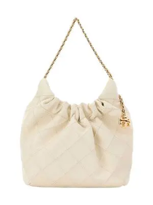 Tory Burch Fleming Mini Shoulder Bag With Chain Handle - Beige