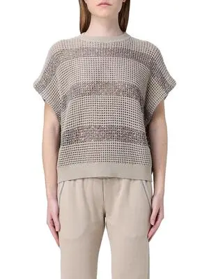 Brunello Cucinelli Open Knit Pullover - Sand